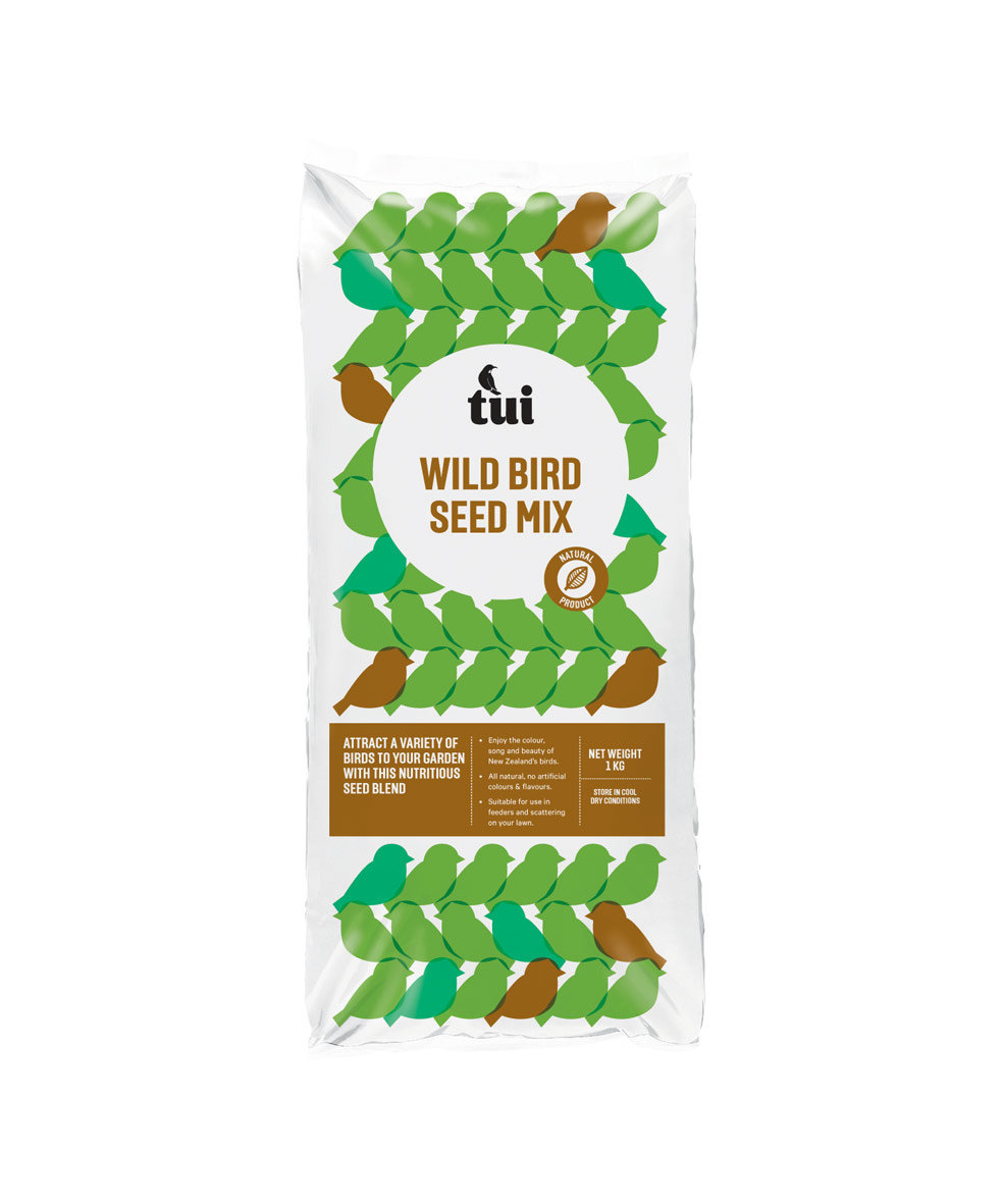 Tui Wild Bird Seed Mix 1kg - Awapuni Nurseries